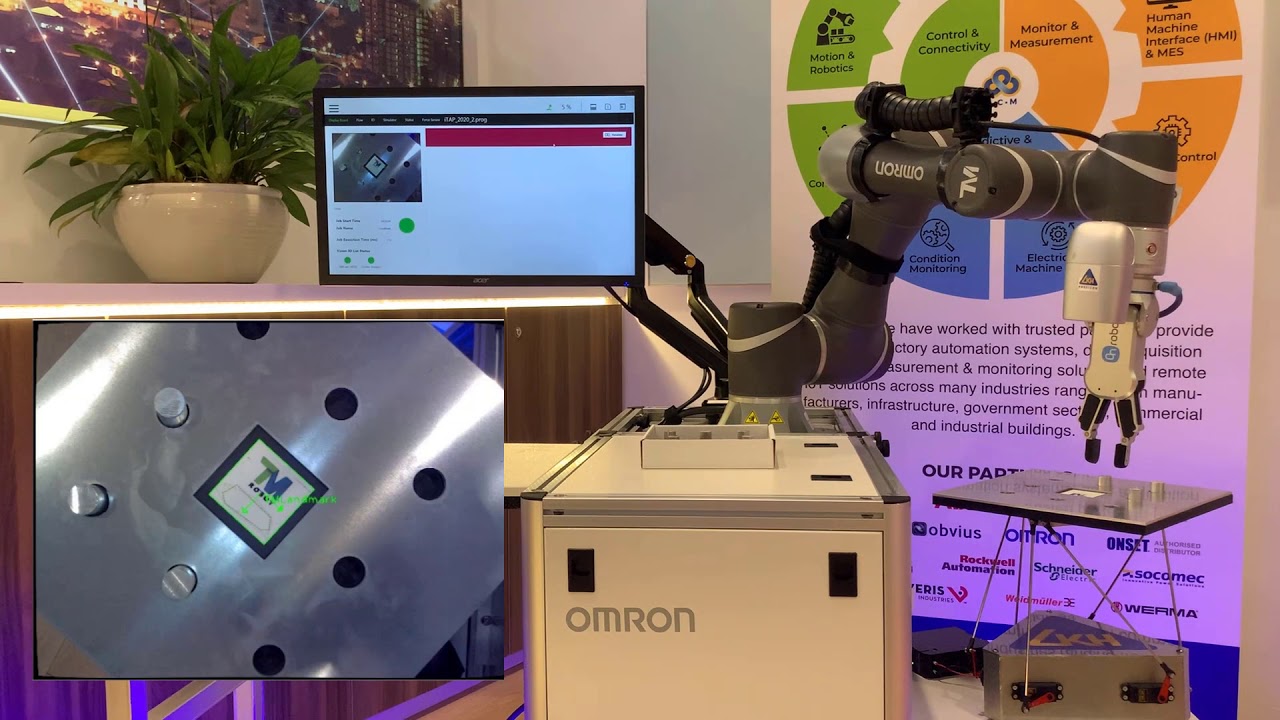 Omron TM Cobot Vision Landmark Key Demonstration - YouTube
