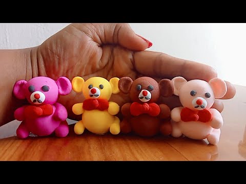 Teddy Bear 🧸 DIY|Handmade Clay Teddy Bear |Simple and Easy Clay Teddy ...