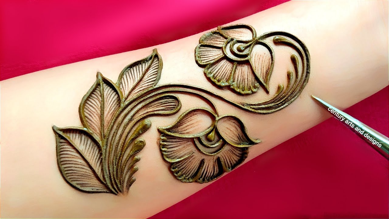 Very beautiful stylish mehndi design | easy mehndi design | mehndi ka ...