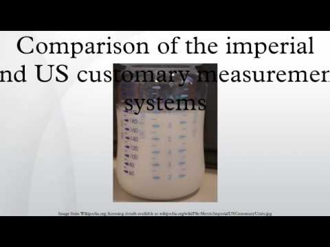 Comparison of the imperial and US customary measurement systems - YouTube