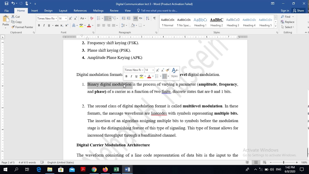 3rd Class CTE, Digital Communication, ASK 1, Nehad H Hussein - YouTube
