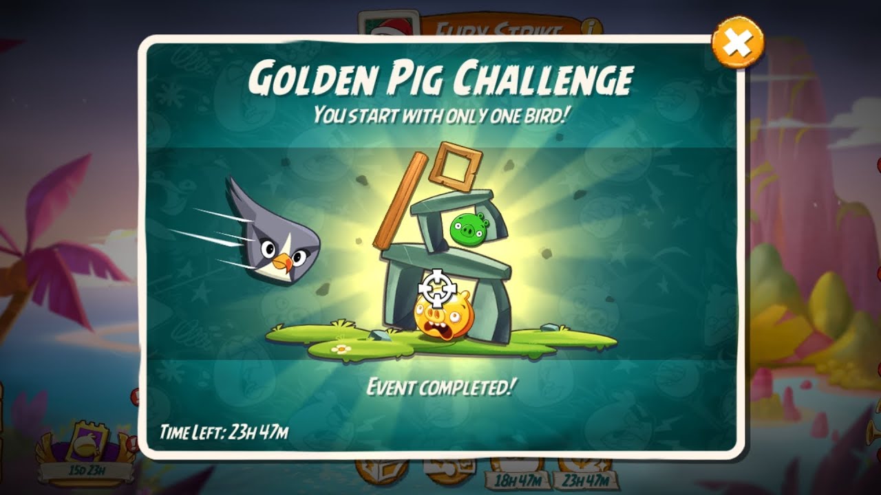 Angry birds 2 AB2 Golden Pig Challenge Silver - 2025/3/26 (Success zero ...