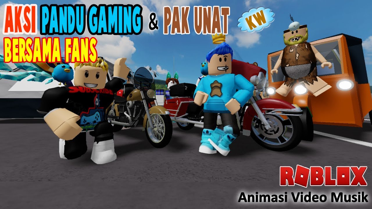PANDU GAMING Dan PAK UNAT (KW) Happy Bersama Fans | Animasi Roblox ...