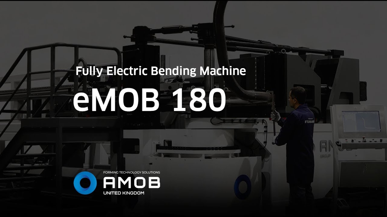 Fully Electric Bending Machine eMOB 180 AMOB UK - YouTube