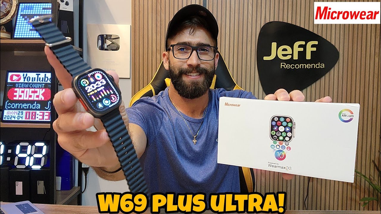 MICROWEAR W69 PLUS ULTRA AMOLED: Tá INCRIVEL! (Unboxing/Análise) - YouTube