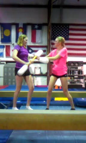 Balance beam battle! - YouTube