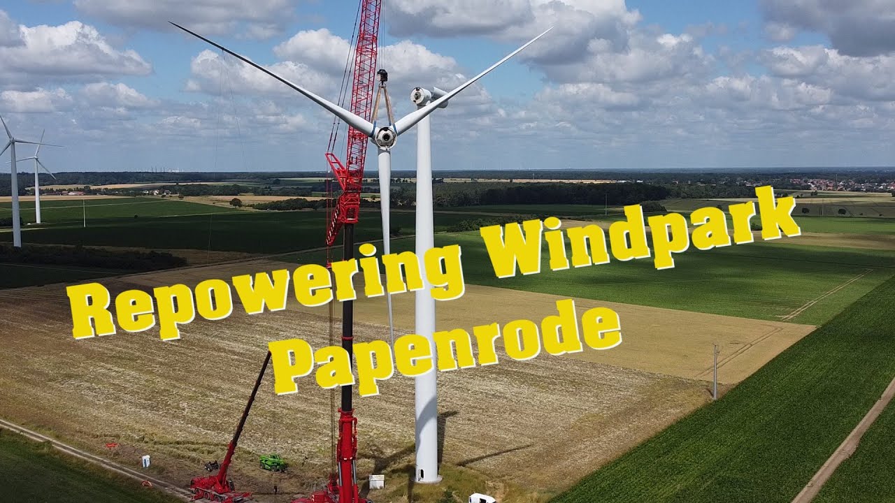 Repowering Windpark Papenrode - YouTube