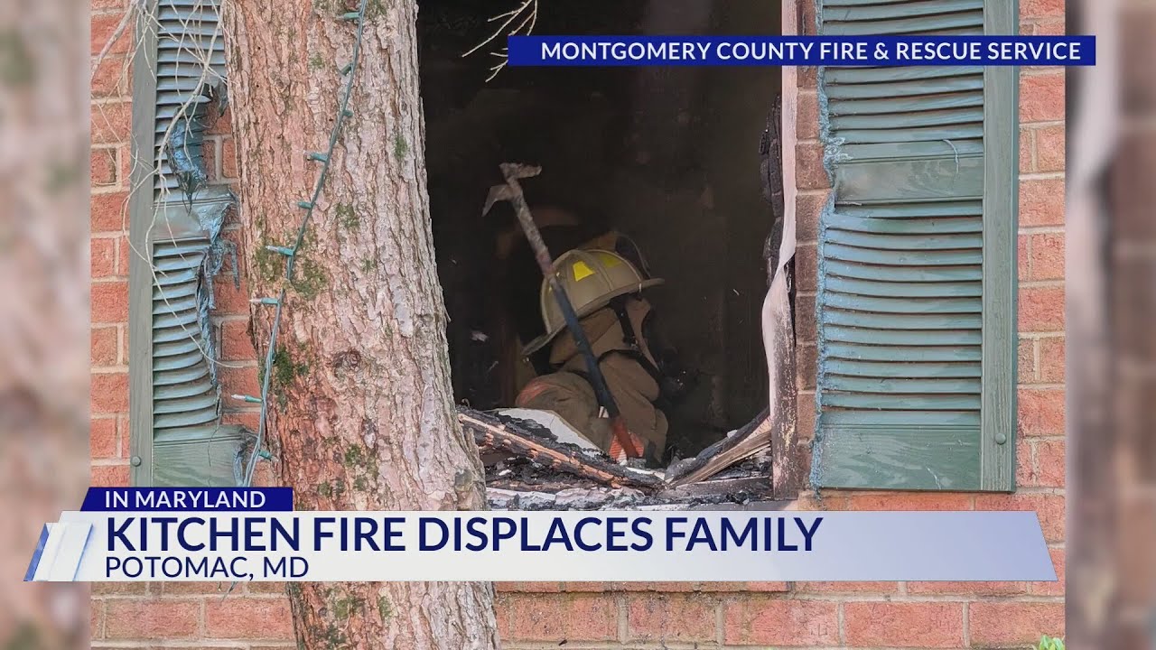 Fire breaks out in Montgomery County townhouse, 3 displaced - YouTube