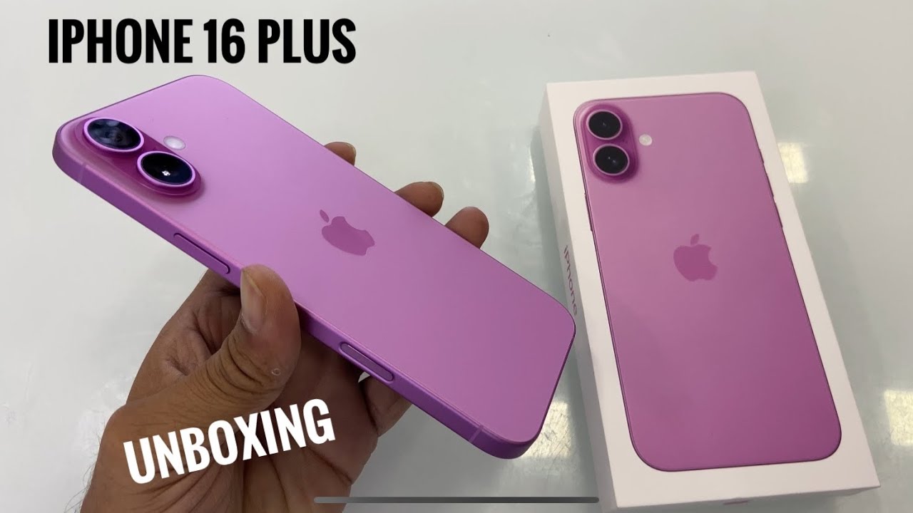 iPhone 16 plus unboxing - YouTube