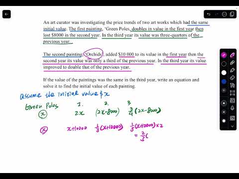 Year9 Maths 2.6.19 Solving word problems - YouTube