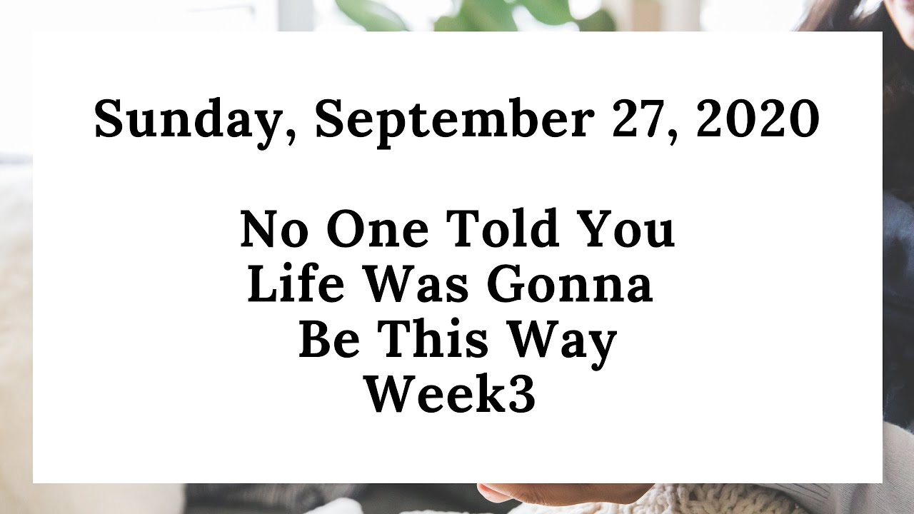 Sunday, September 27, 2020 - YouTube