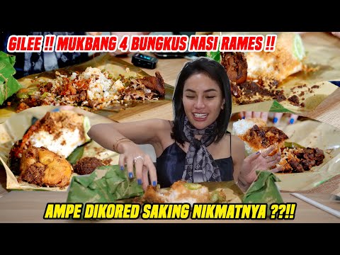 NASI RAMES VIRALLL !! 4 BUNGKUS DI EMBAT ABISS SAKING ENAKNYA ??!!