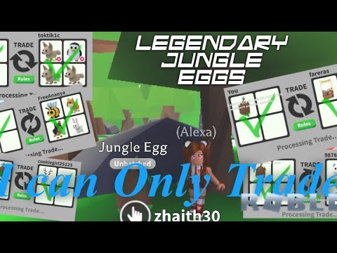 Roblox || Adopt Me || What People Trade for the Legendary Jungle Eggs ...