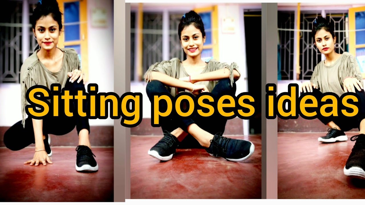 10 easy sitting poses ideas|| girls|| fashion up plus I| || - YouTube