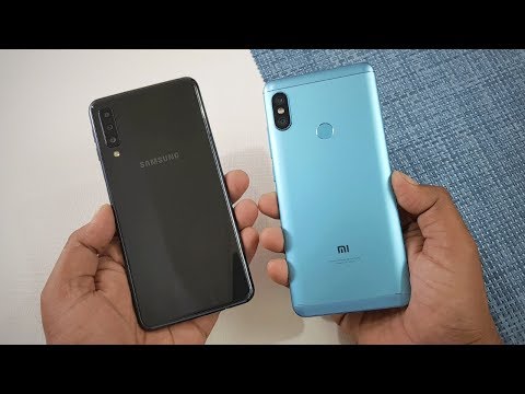 Samsung A7 (2018) vs Redmi Note 5 Pro Speed Test | Ram Management Test