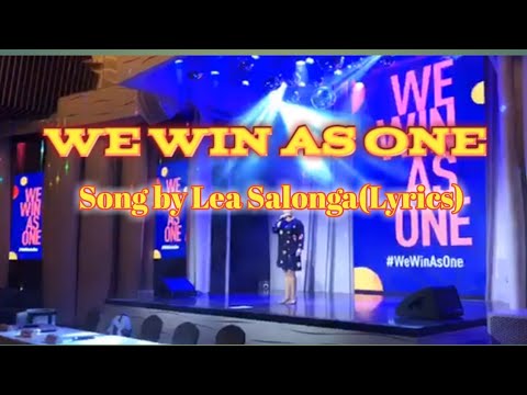 We Win As One song by Lea Salonga(Lyrics) - YouTube