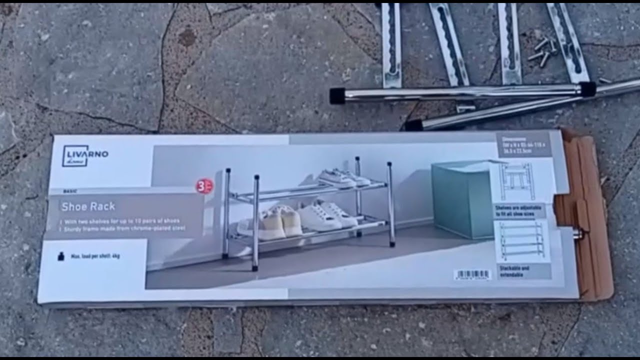 Presentation and Assembly of a Shoe Rack from Lidl. - YouTube