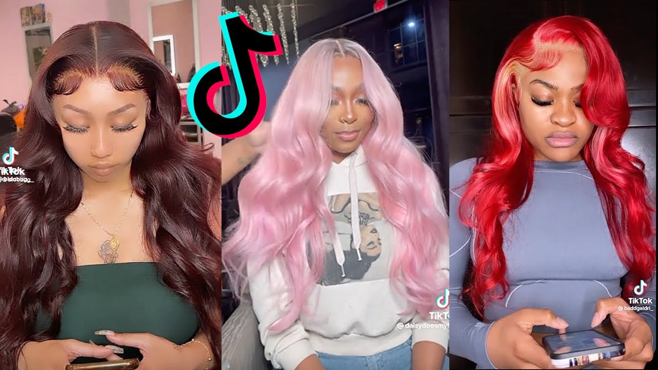 VIRAL HAIR COLOR IDEAS 😍 + COLORFUL WIG INSTALLS 🌈 - TikTok Hair ...