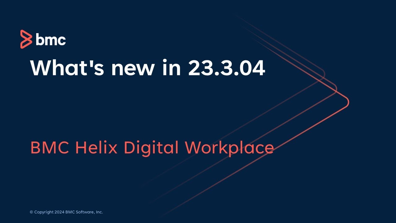 What's new in BMC Helix Digital Workplace 23.3.04 - YouTube