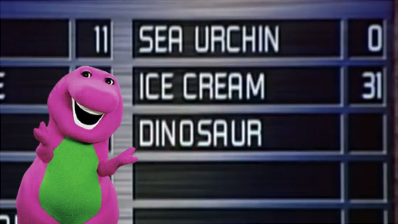 Barney & Friends Reference in Family Feud - YouTube