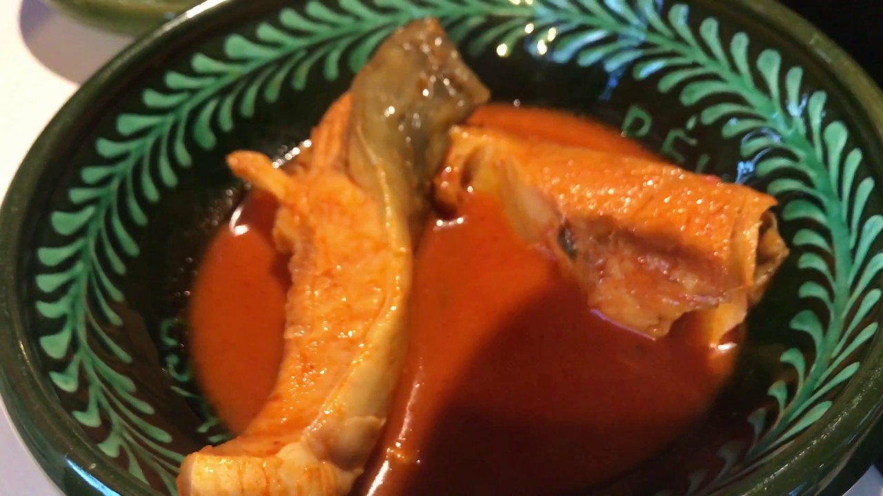 Traditional Hungarian halászlé (fish soup) in Rév csárda [Érsekcsanád ...