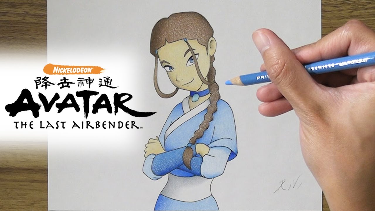 Drawing Katara from Avatar: The Last Airbender 🌊 - YouTube