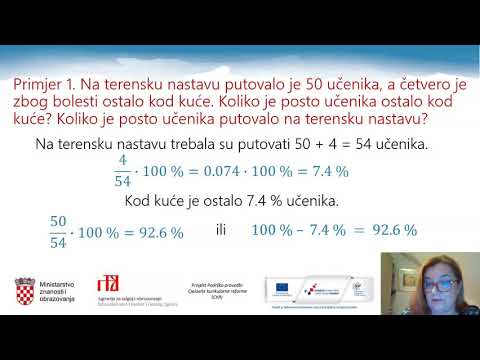 Matematika 1. r. SŠ - Postotci - YouTube