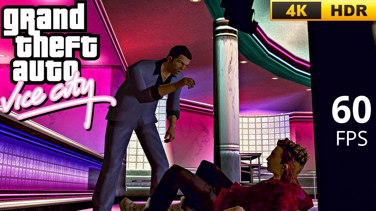 GTA Vice City - Mission Back Alley Brawl (60FPS 4K HDR) - YouTube