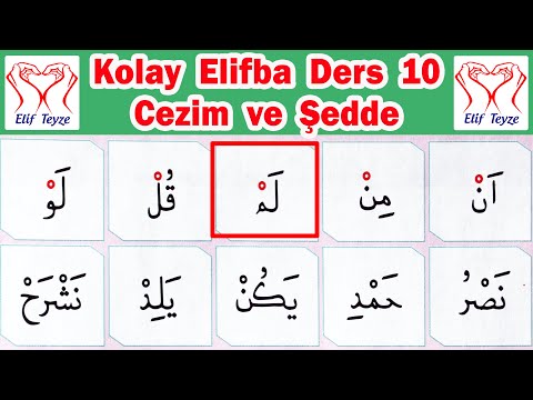 Kolay Elifba Ders 10 | CEZİM VE ŞEDDE