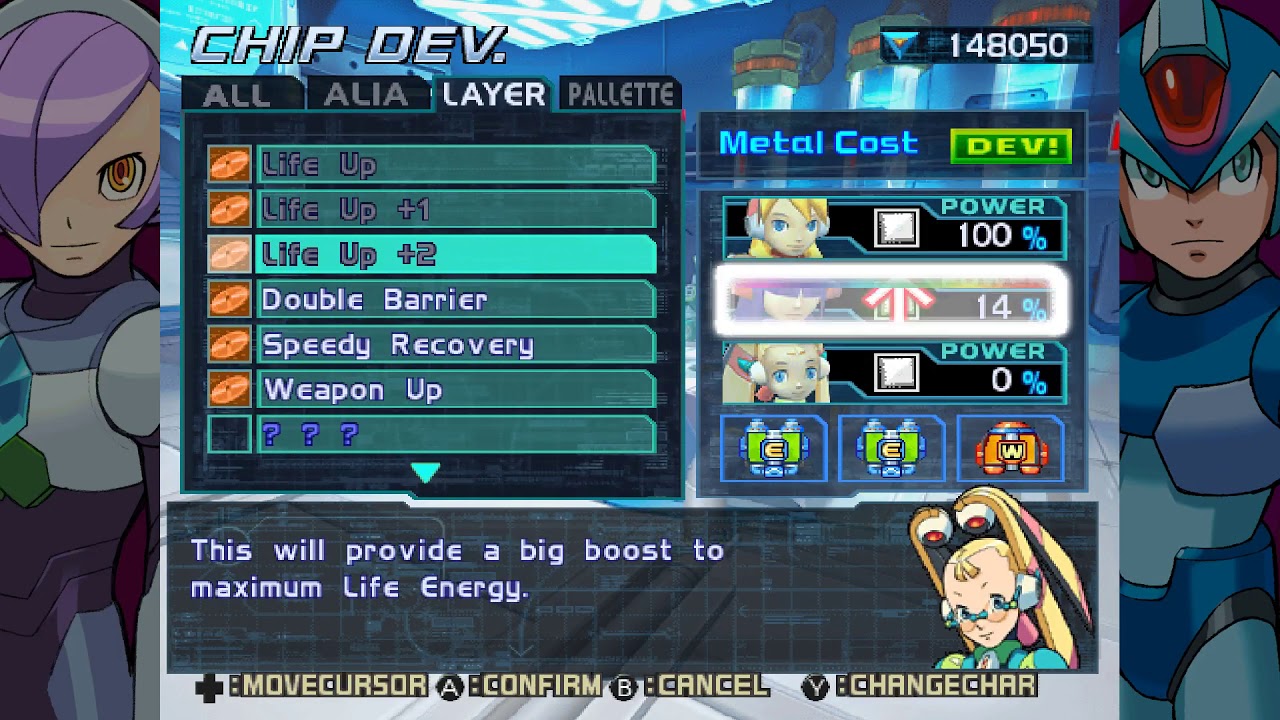 MegaMan X8 - Purchasing All Navigator Items At Once - YouTube