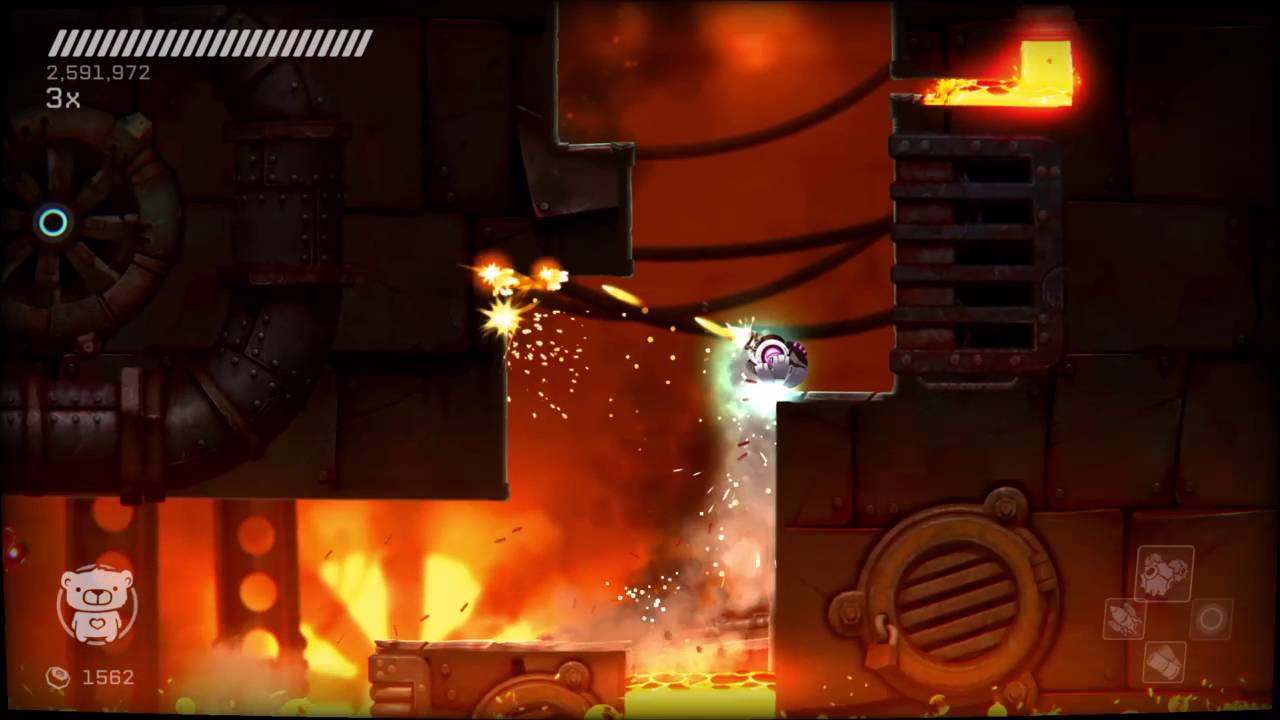 RIVE - LAVA STAGE GAMEPLAY ARKADE - YouTube