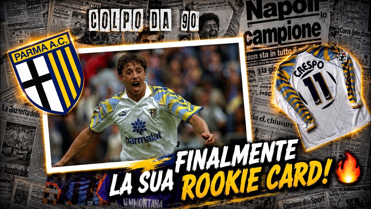 “Hernán Crespo Rookie Card Panini ⚽ La sua prima card da collezione ...