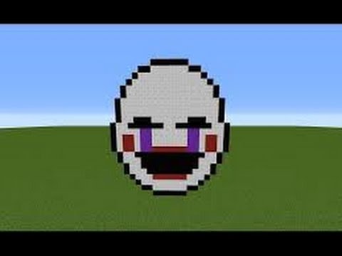 Minecraft Tutorial: How To Make The Marionette/Puppet Pixel Art - YouTube