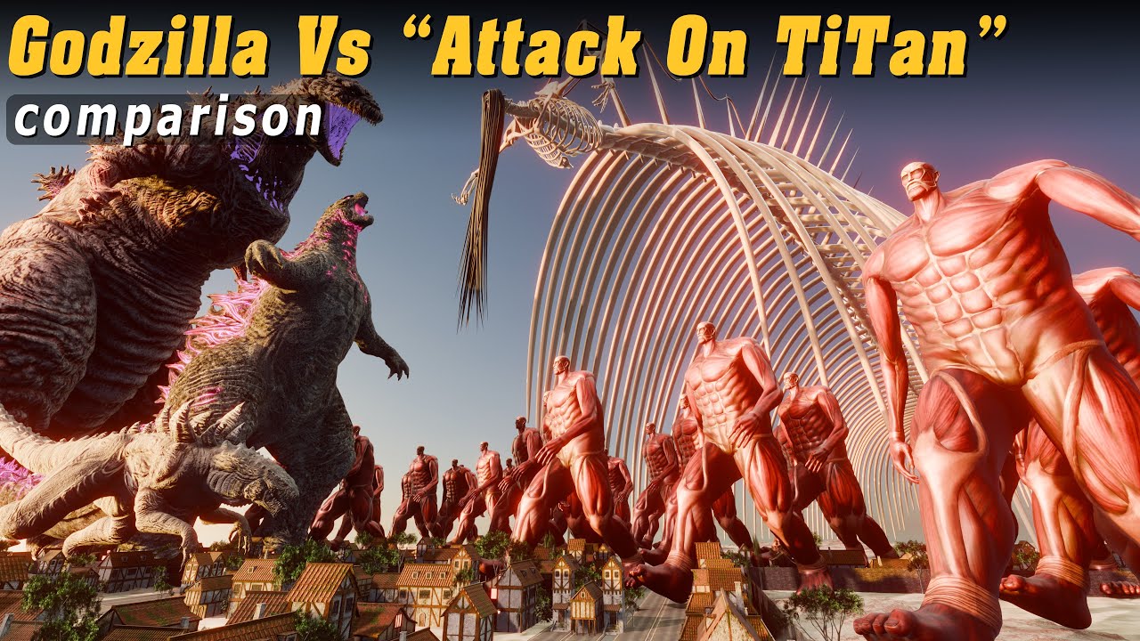 Attack On Titan Size Comparison 2024 Animated | 3D Size Comparison ...