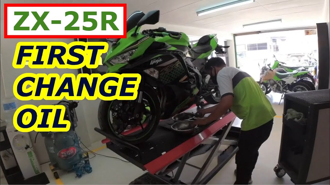 ZX25R First CHANGE OIL || ZX-25R PHILIPPINES - YouTube