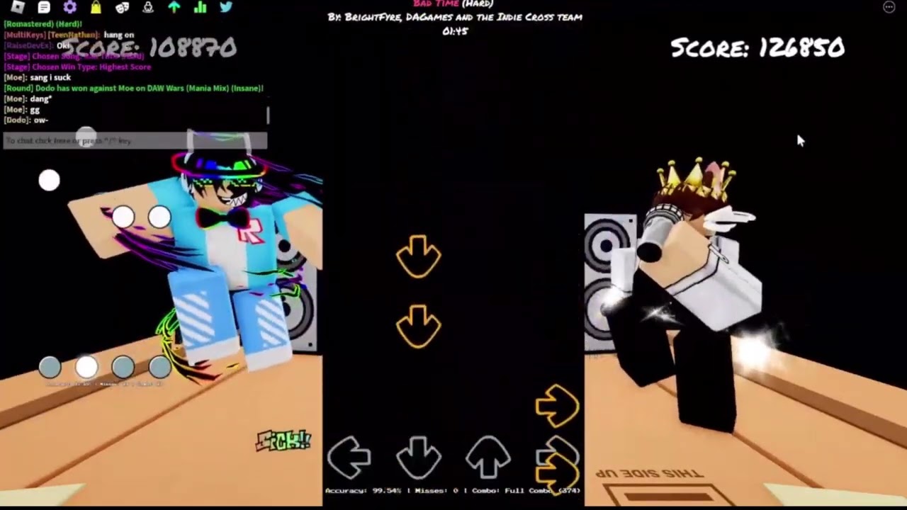 Roblox Funky Friday - Bad Time FC with Notes Mechanic - Live Stream ...