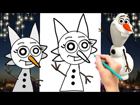 HOW TO DRAW SPRUNKI OLOF?//drawing sprunki - YouTube