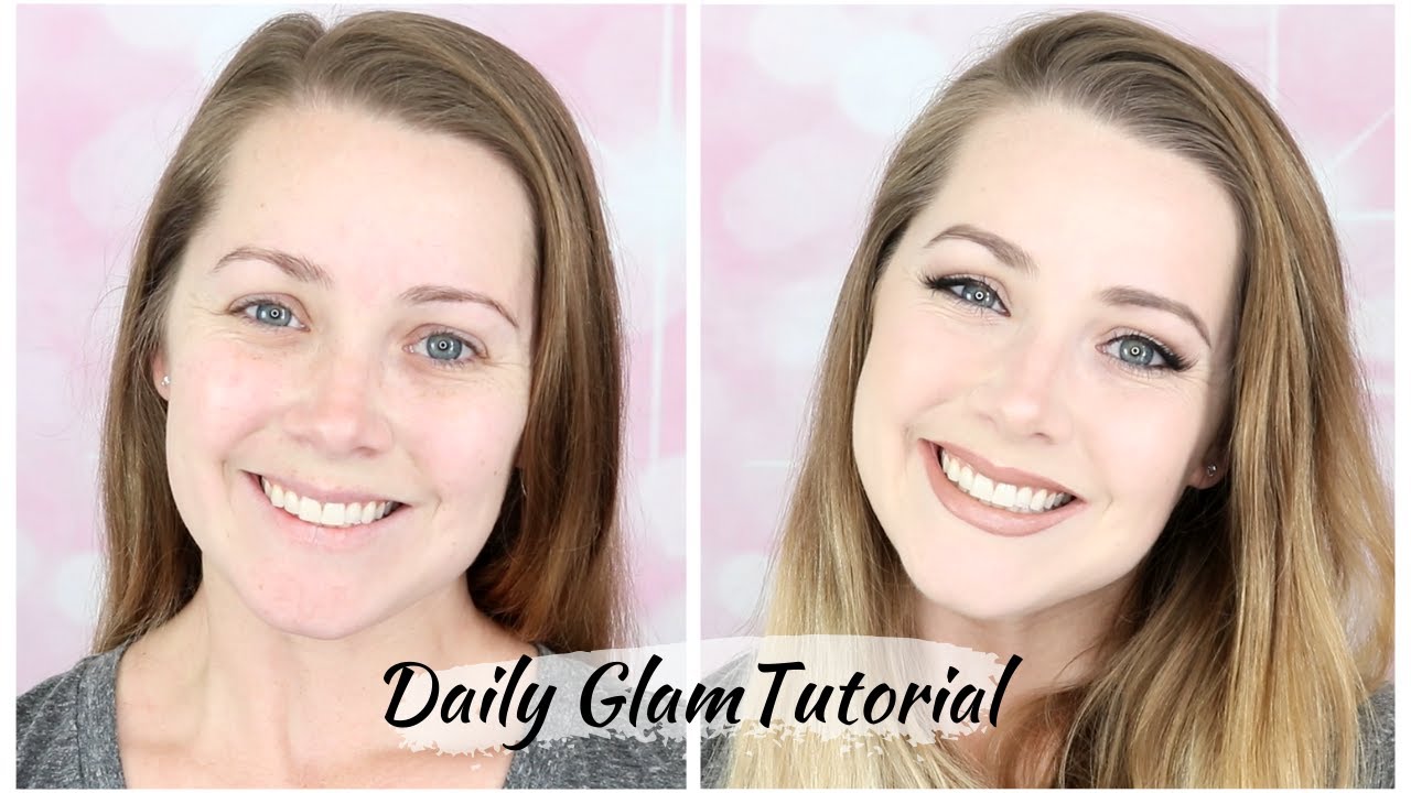 DAILY GLAM MAKEUP TUTORIAL - YouTube