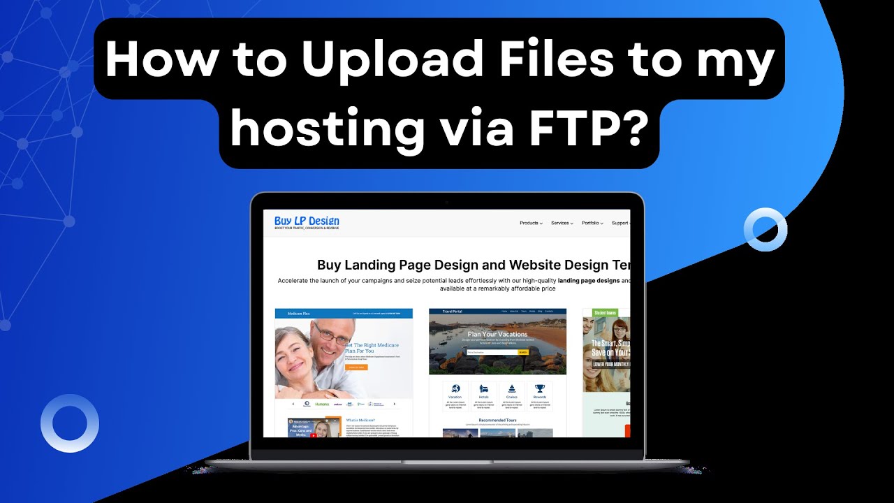 How to upload the files to my hosting via FTP? - YouTube
