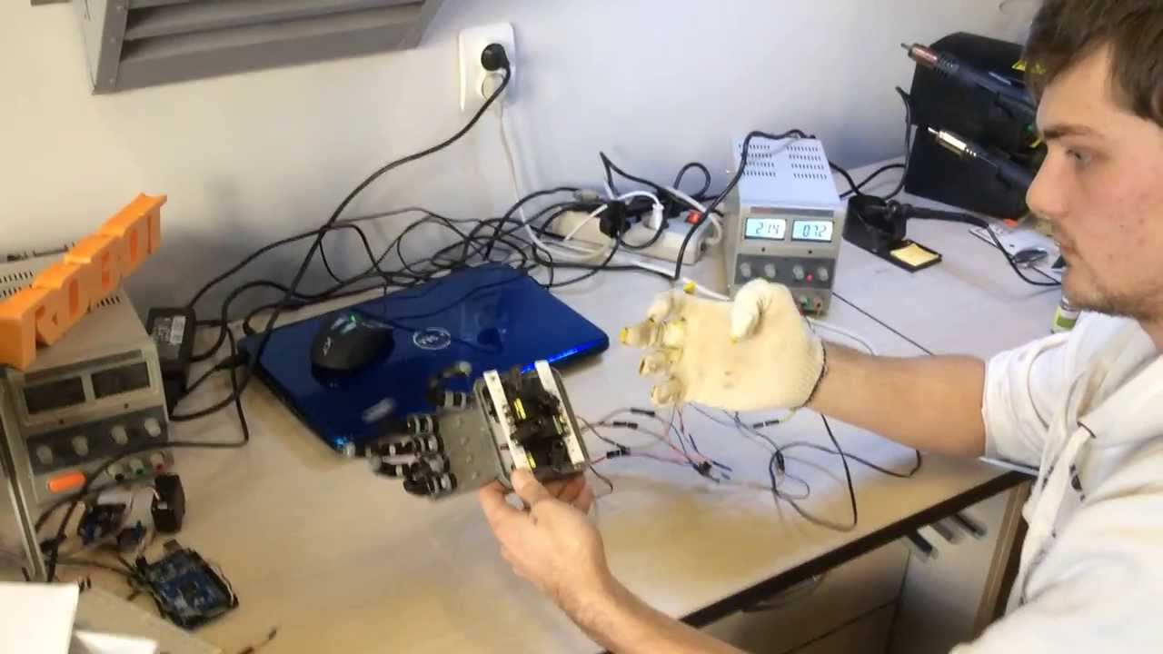Роботизированная рука-манипулятор (1) / Hand shadow robot with Arduino ...