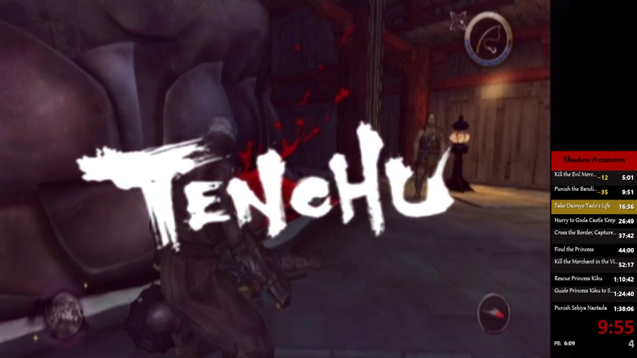 Tenchu Shadow Assassins - New Game Any% in 1:23:20 - YouTube