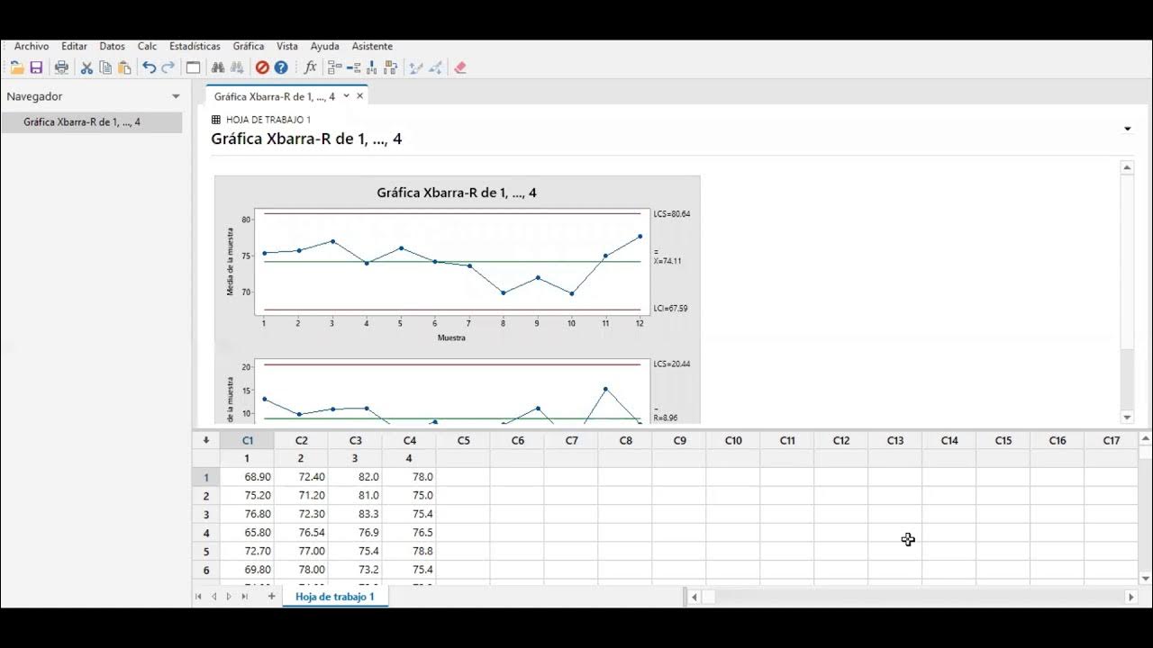 ¿Cómo realizar Gráficas de Control por VARIABLES en MINITAB en menos de 3 minutos? ¡INTERPRETADO ...