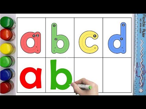 learn lower case abcd I learn to read I learn colour names I ...
