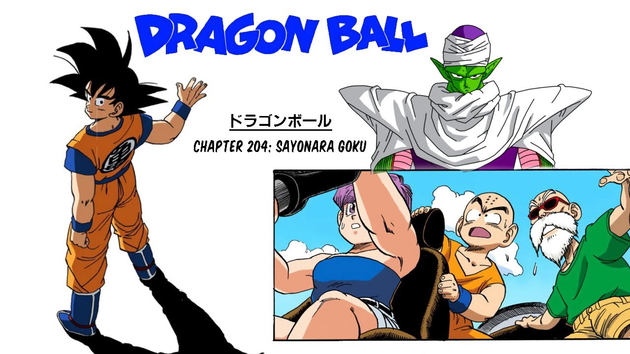 Read Comic Dragon Ball Chapter 204 (Sayonaro Son goku) - YouTube