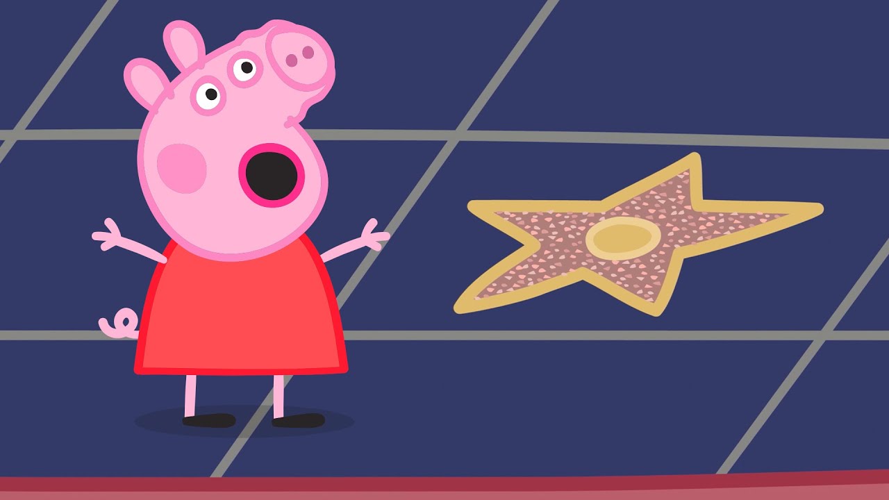 Peppa Pigs Hollywood Star Walk Of Fame | Kids TV And Stories - YouTube