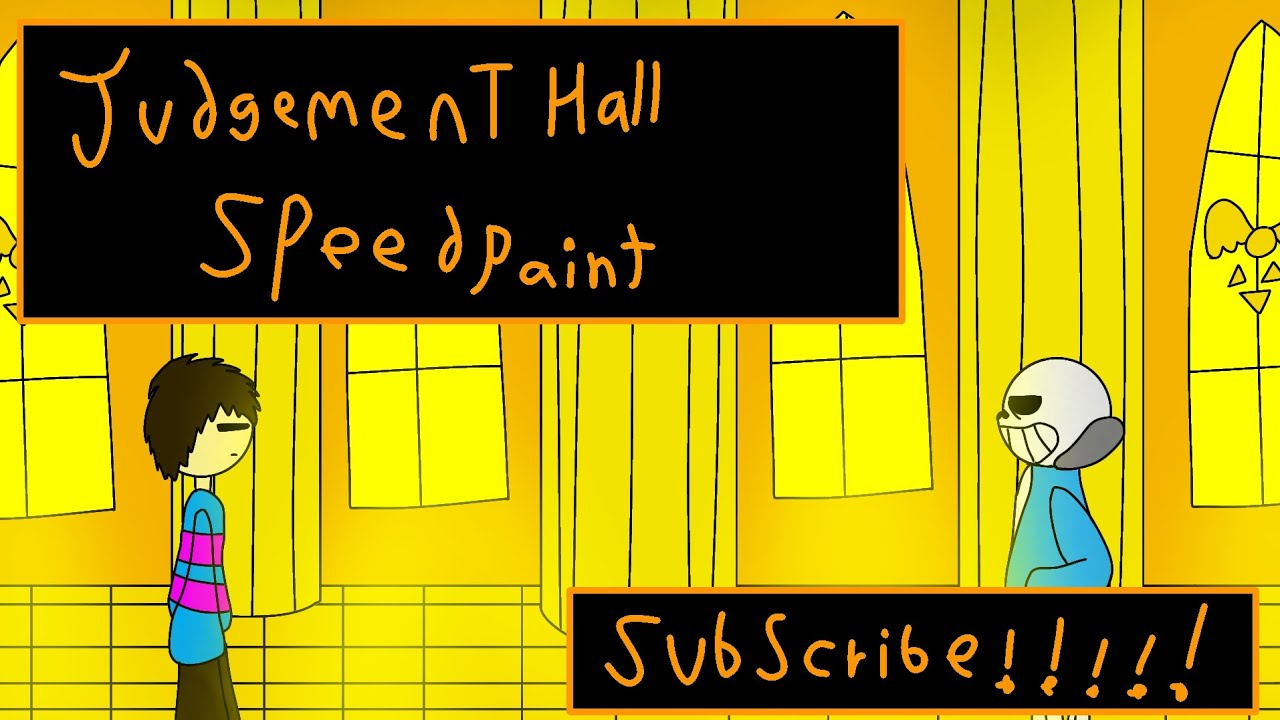 Judgment Hall Speedpaint - YouTube