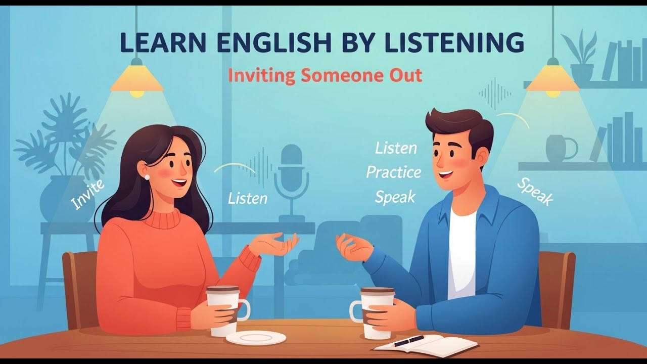 How to Invite Someone Out in English 🎉 | Easy Practice | Conversation ...