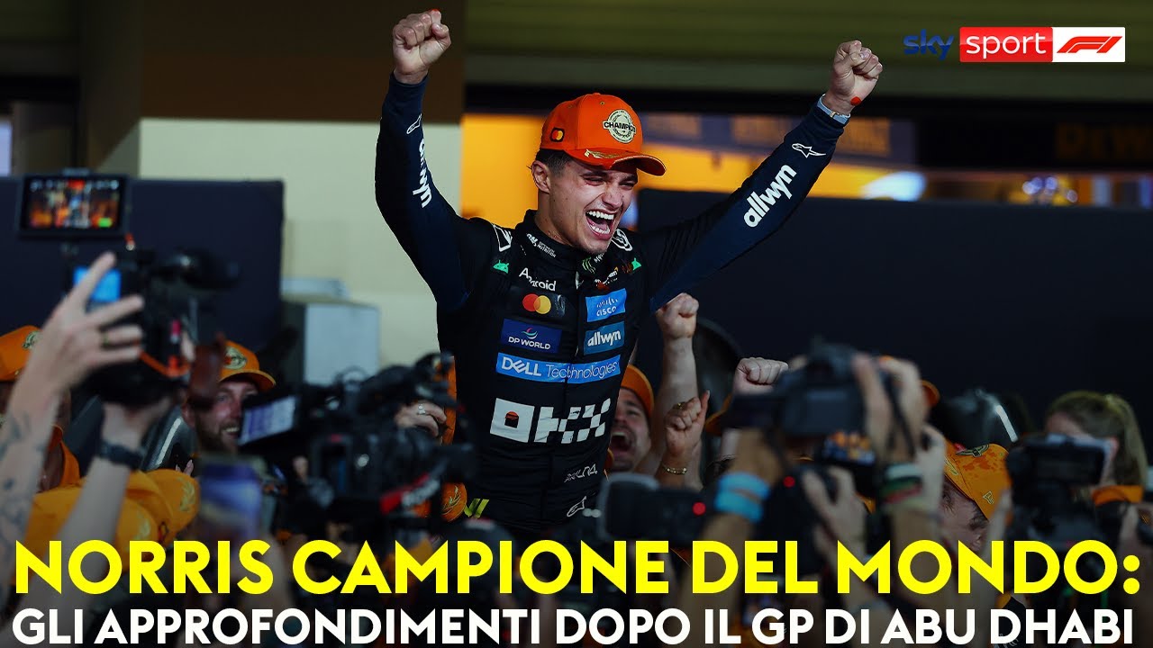 F1, Norris campione del mondo ad Abu Dhabi: i commenti di Marc Gené ...