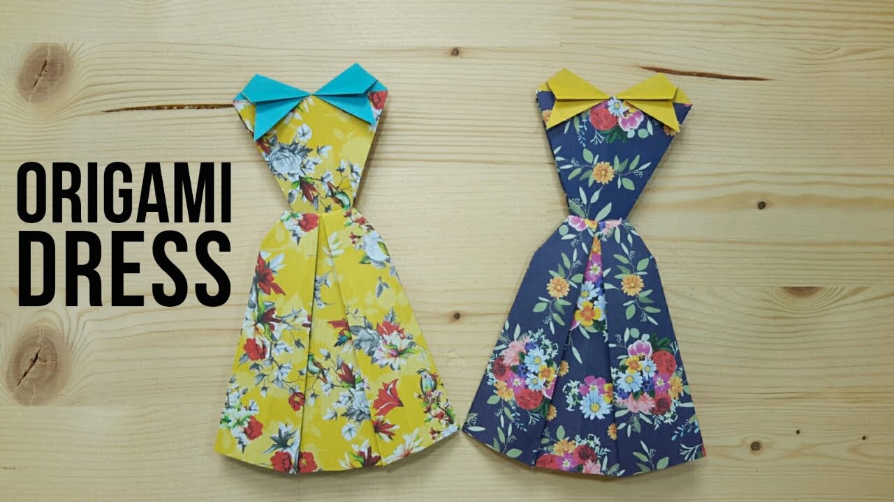 Origami Dress Tutorial - YouTube