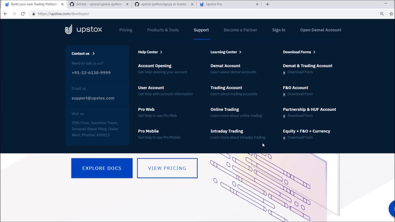 UPSTOX API Place limit, market, SL, SL-M, AMO, OCO/BO, CO orders - YouTube